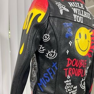 Nevada Love | Jackets & Coats | Nevada Love France Faux Vegan Studded ...